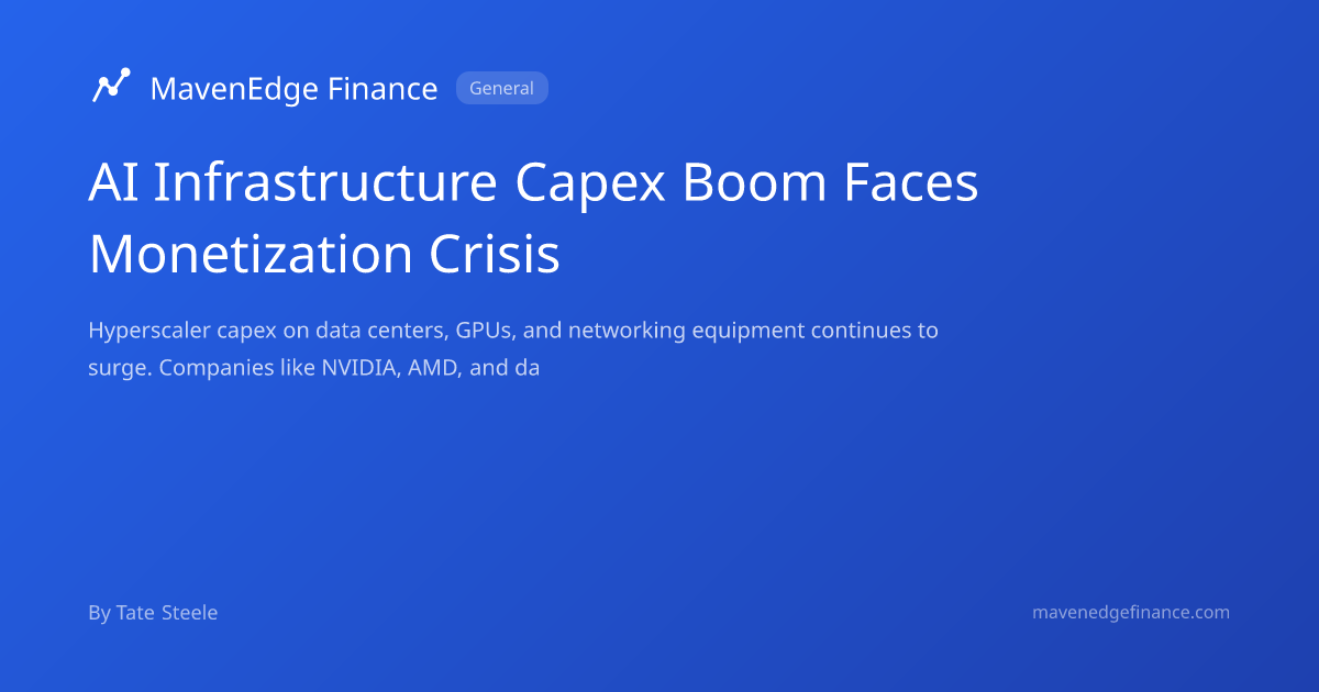 AI Infrastructure Capex Boom Faces Monetization Crisis | MavenEdge ...